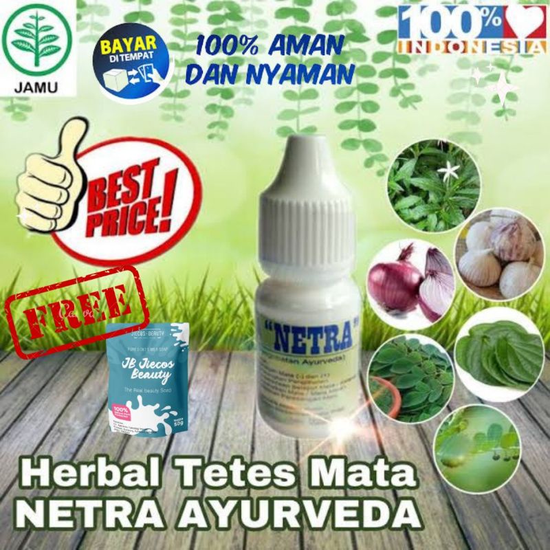 Jual Tetes Mata Netra Ayurveda Free Sabun Jiecos | Shopee Indonesia