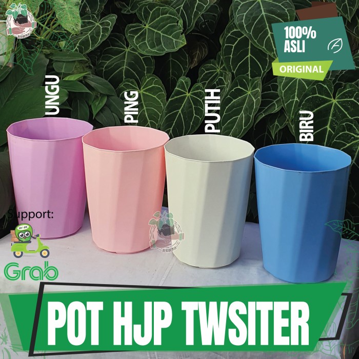 Jual Pot Tinggi HJP Twister Pot Tanaman Hias Bunga Buah Taman Kebun ...
