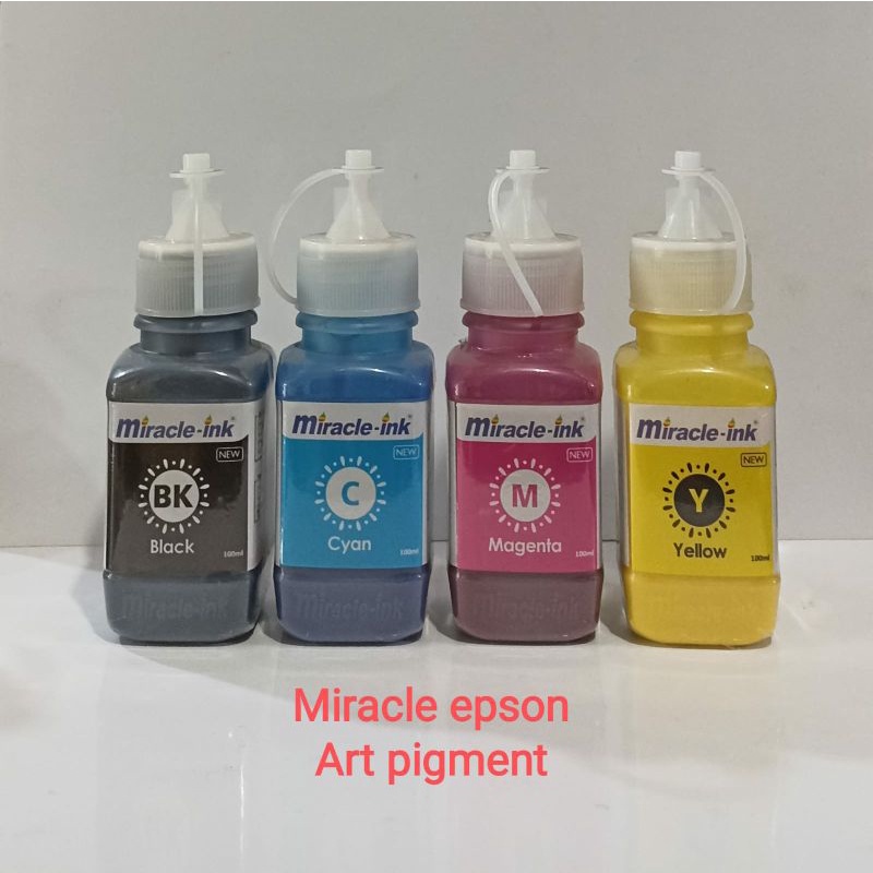 Jual tinta printer miracle epson art pigment 100 ml # | Shopee Indonesia