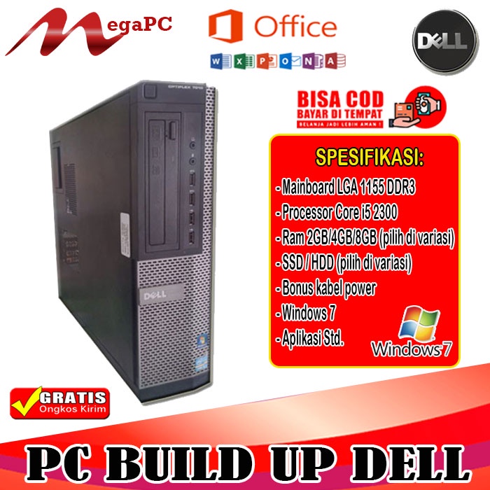 Jual PC Build Up Dell - Core i5 - Ram 4GB - SSD 128GB | Shopee Indonesia