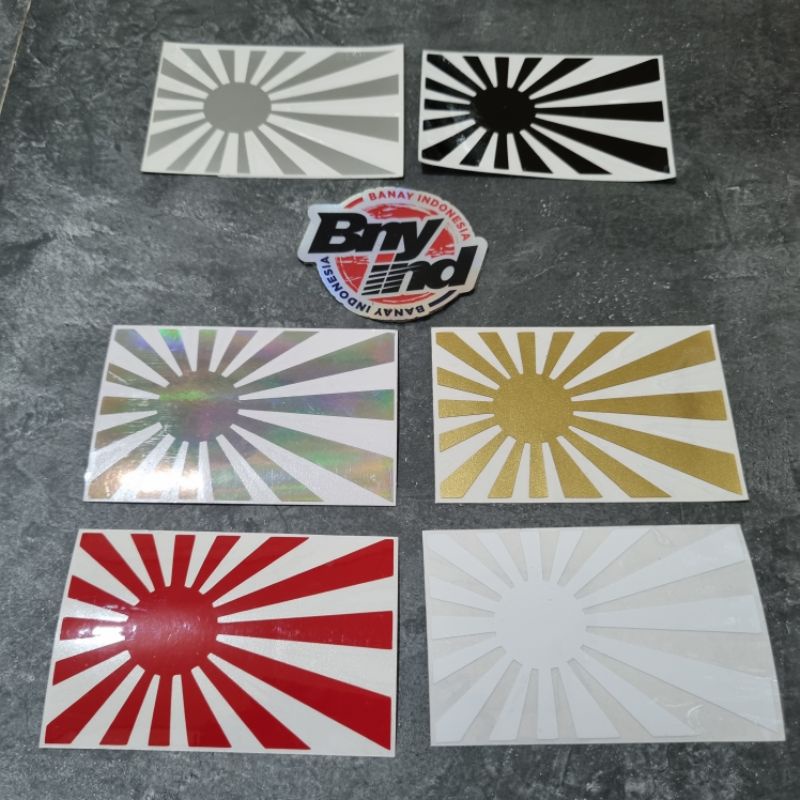 Jual STICKER STIKER BENDERA RISING SUN JDM JEPANG CUTTING | Shopee ...
