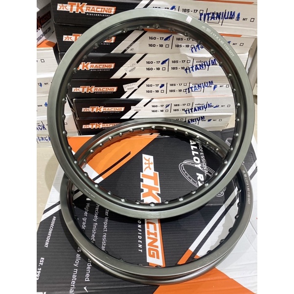 Jual velg TK racing titanium 160/185 ring 17 velg tak racing titanium ...