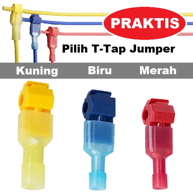Jual T-Tap Connector Scotch Lock Quick Cable Jumper Terminal Konektor ...