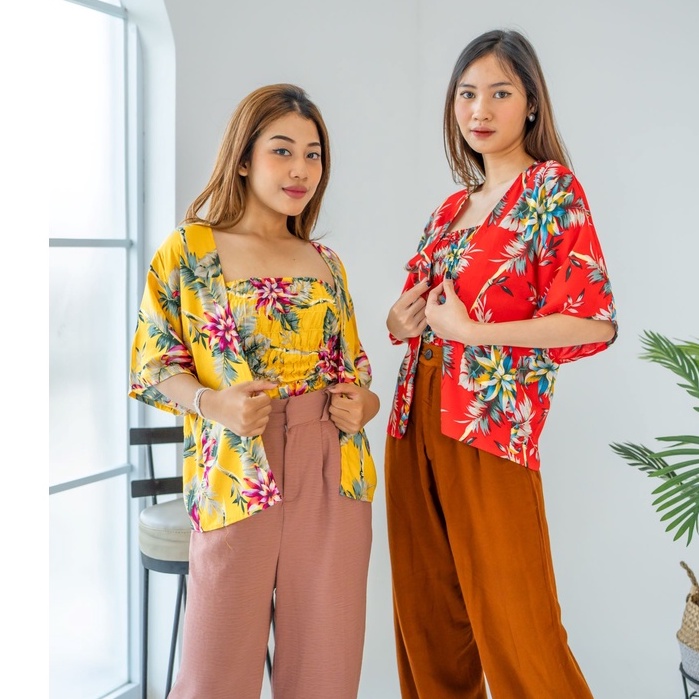 Jual Cardigan Bali Set KEMBEN BUNGA BALI/CARDIGAN BALI | Shopee Indonesia