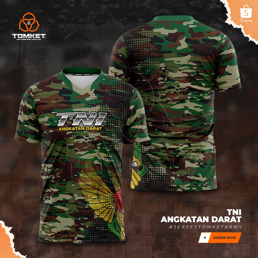 Jual Baju Jersey Full Printing TNI AD-26 | Shopee Indonesia