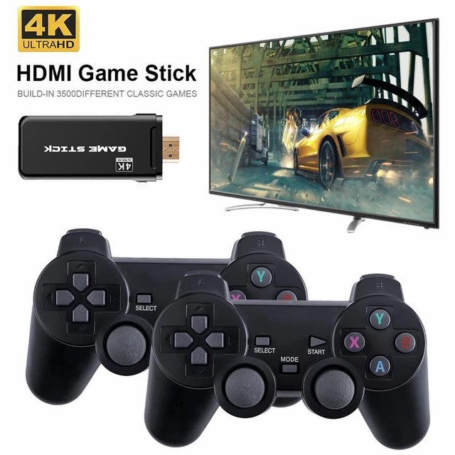 Jual Game Stick 4K Lite Retro Video Console Stik Wireless Gamepad Tv ...
