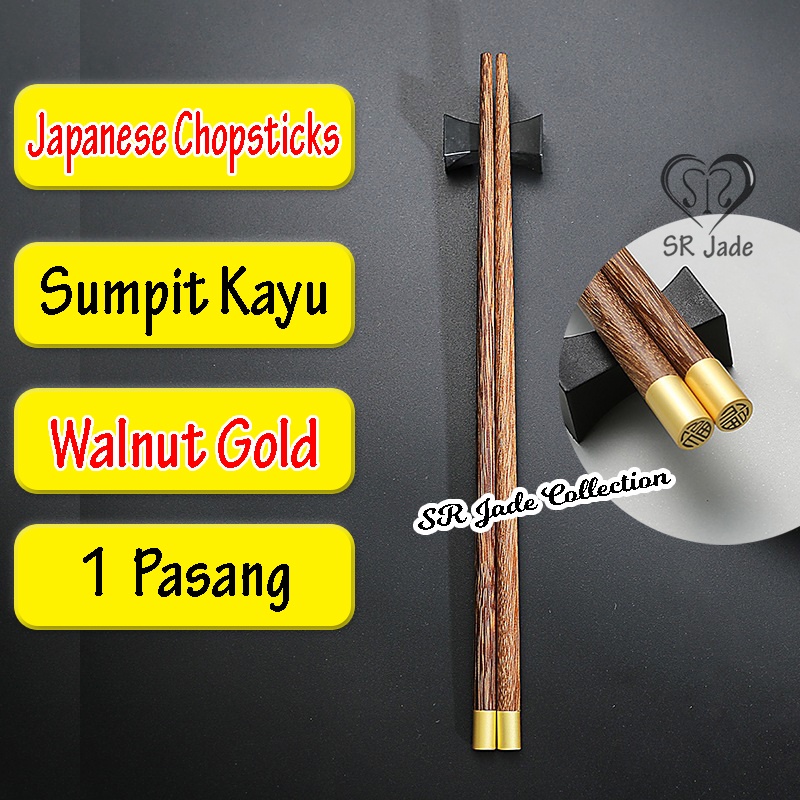 Jual Sumpit Kayu Premium Wooden Japanese Chopstick Sumpit Korea Jepang ...