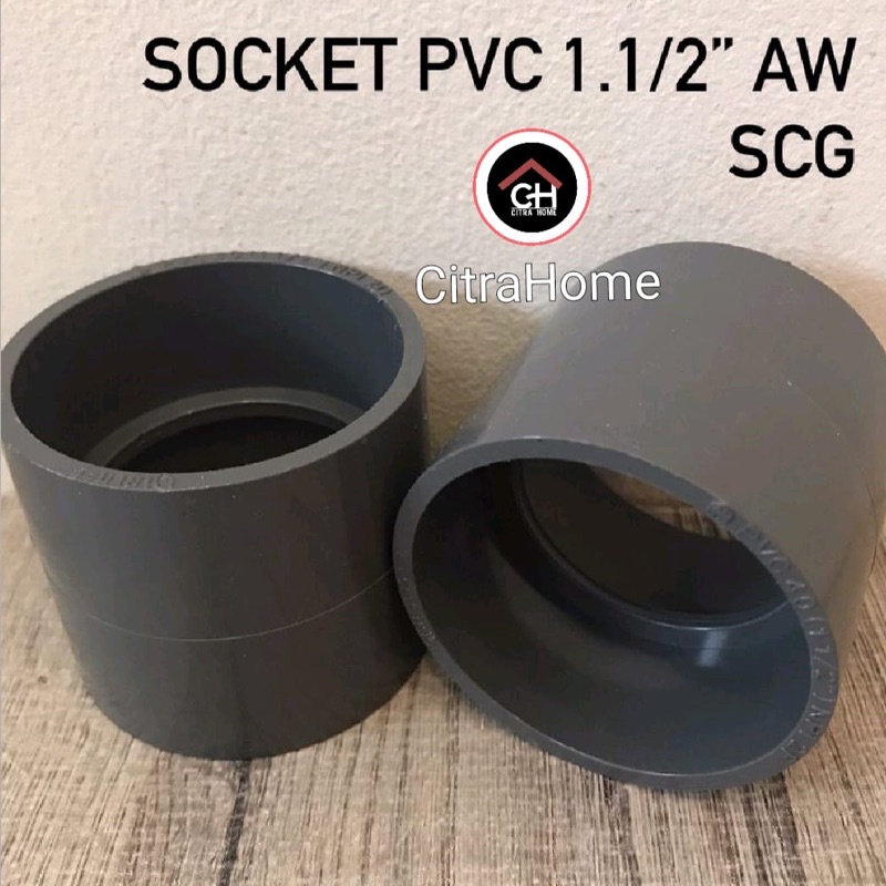 Jual Socket / Sok PVC 1.1/2” D SCG | Shopee Indonesia
