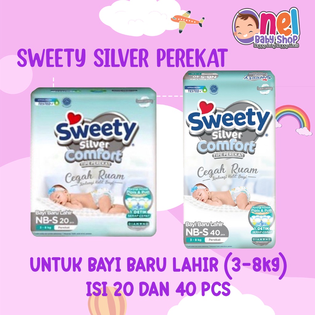 Jual SWEETY SILVER COMFORT PEREKAT NB-S20's / NB-S 40's | Shopee Indonesia