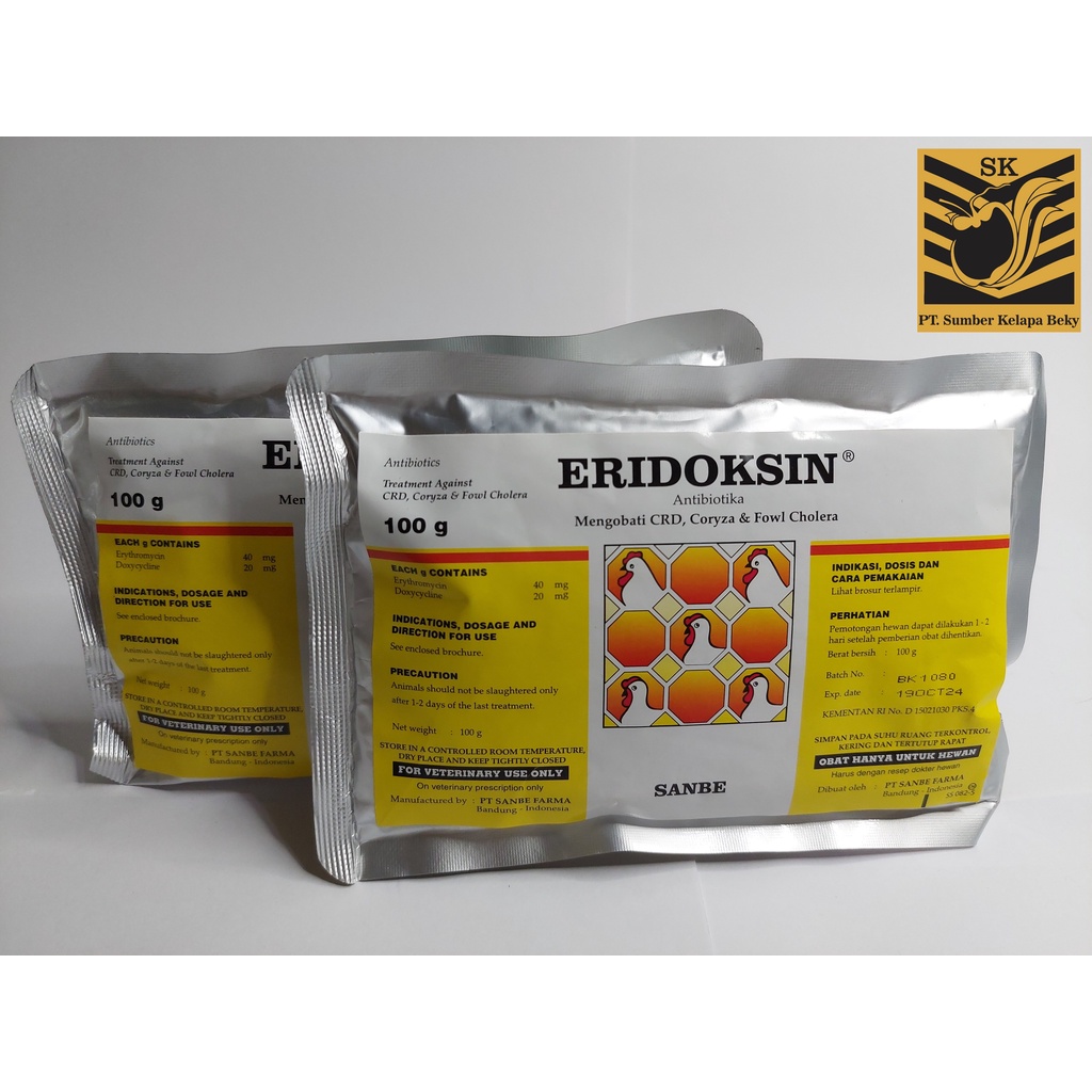Jual Antibiotika obat Colibacillosis CRD Coryza Fowl Cholera Eridoksin ...