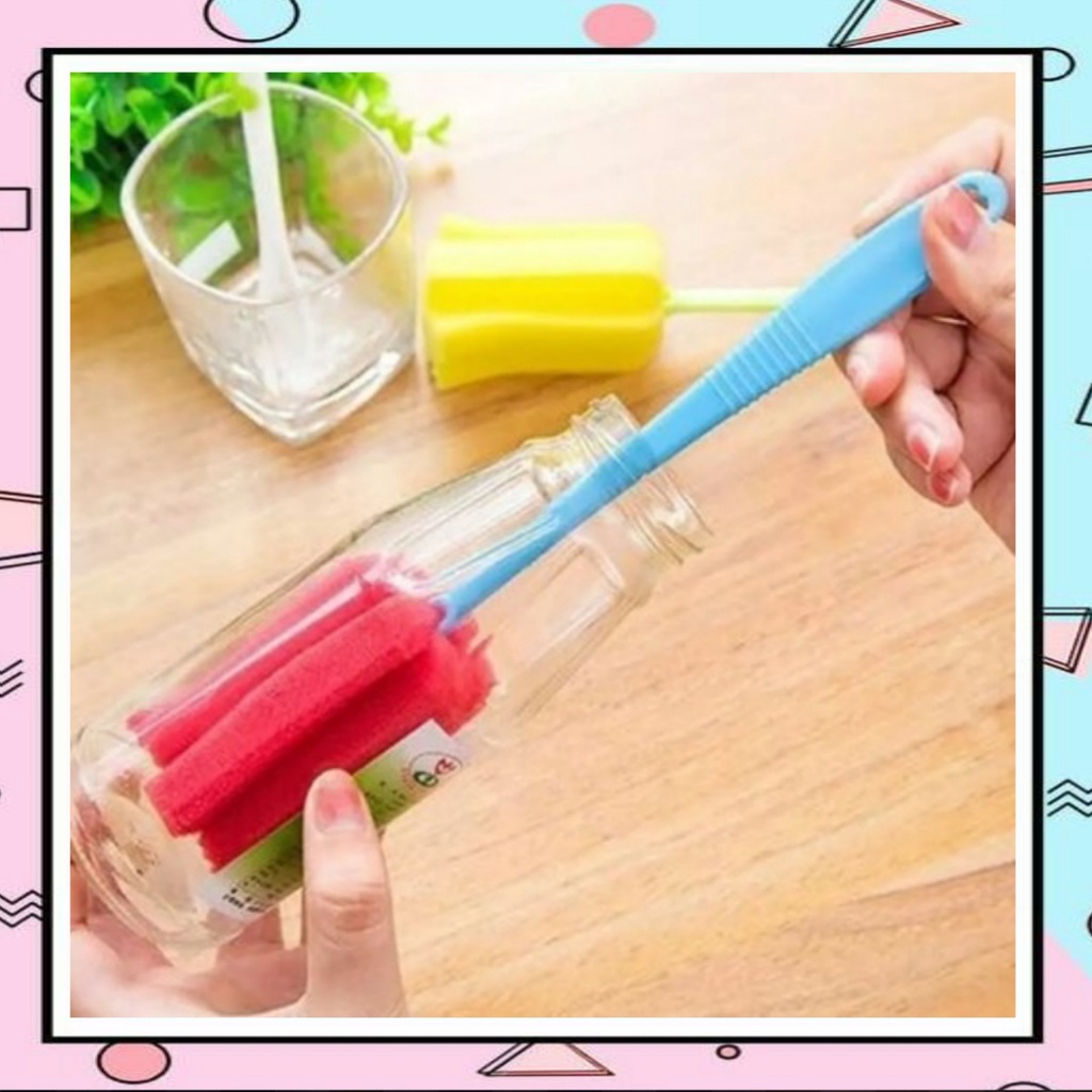 Jual Alat Pembersih Botol Sponge Cuci Pencuci Sikat Gelas | Shopee ...