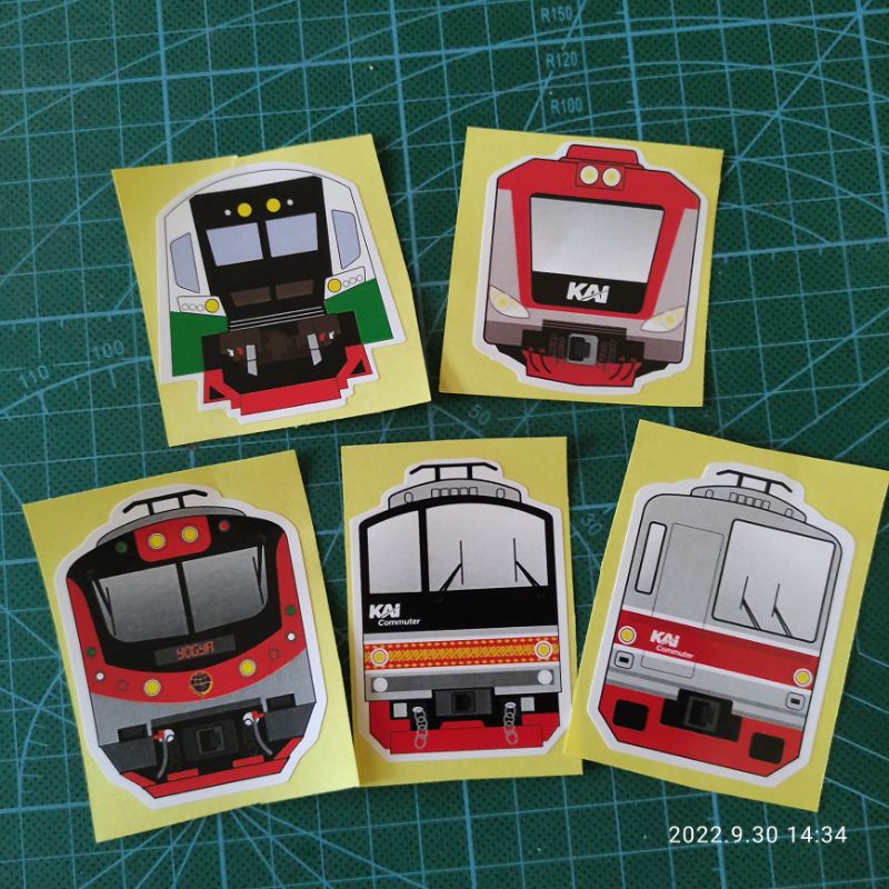 Jual paket stiker kereta rel listrik KRL kereta rel diesel KRD kereta ...