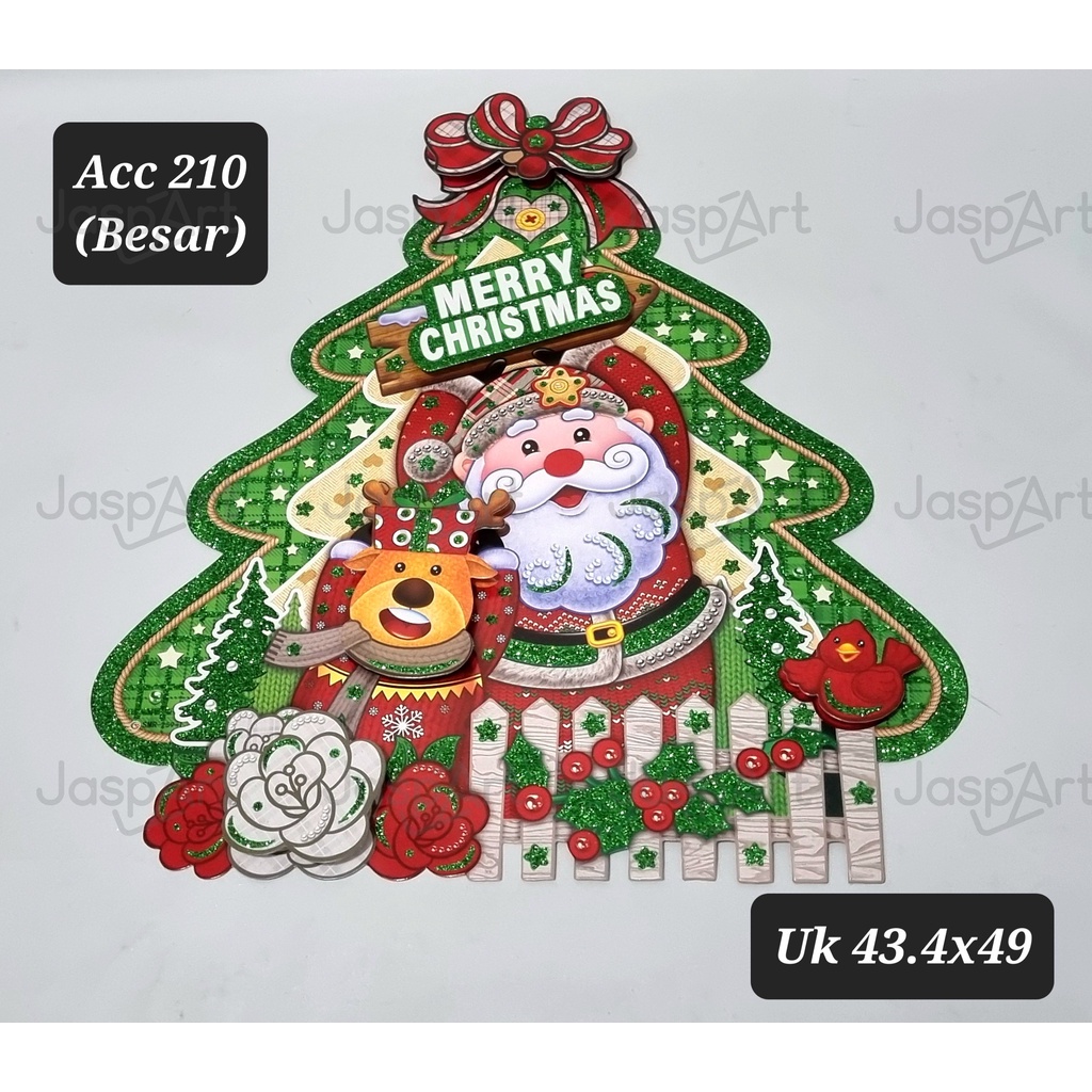 Jual TEMPELAN Merry Christmas Tempelan Gantungan Pintu Hiasan Pohon ...