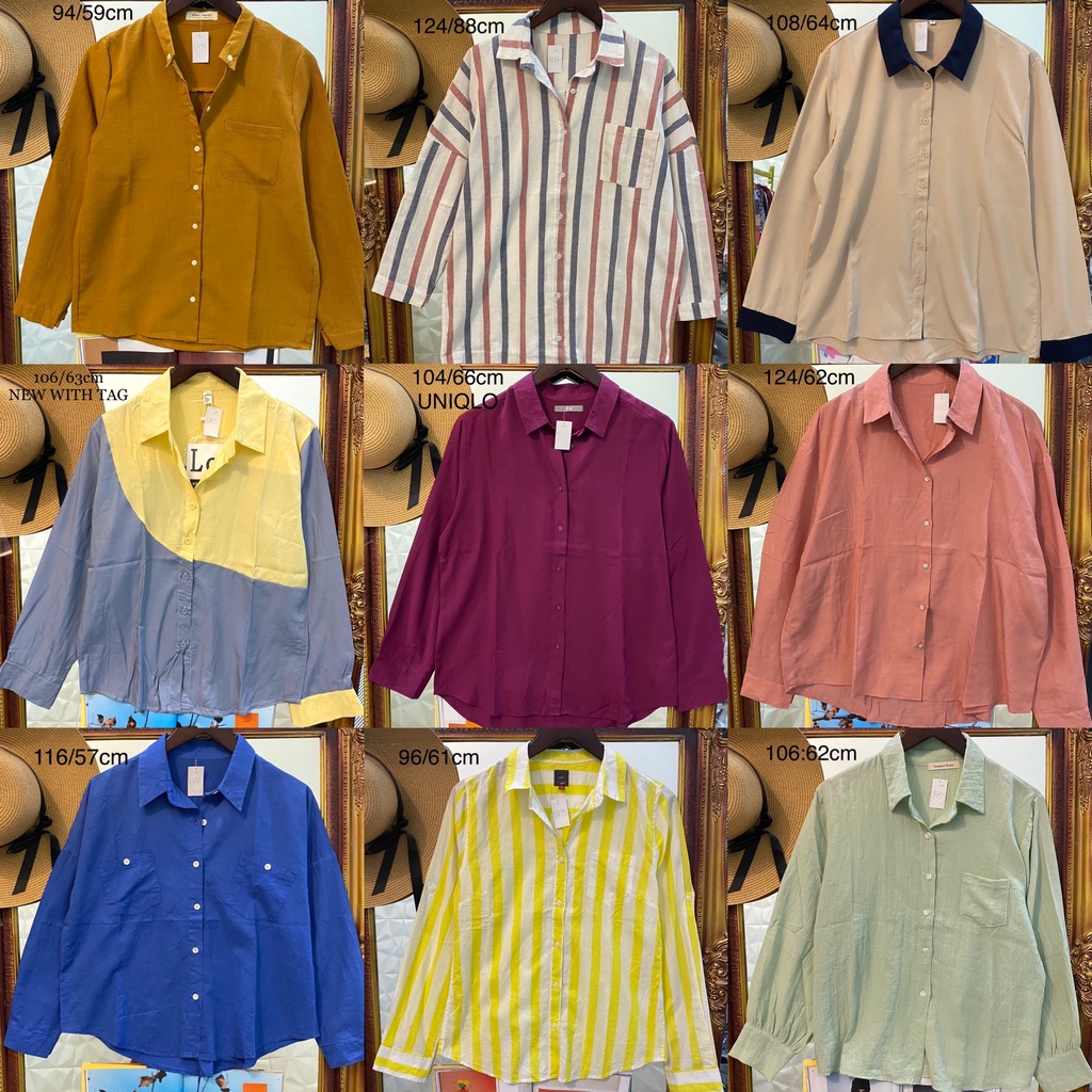 Jual KEMEJA Polos / Kemeja Garis Formal Wanita | Shopee Indonesia