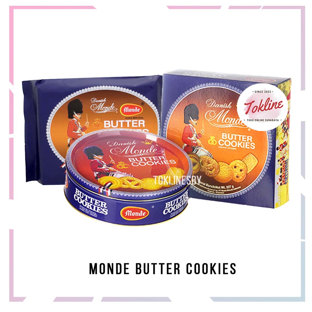 Jual MONDE BUTTER COOKIES 150 GR & 454 GR | Shopee Indonesia