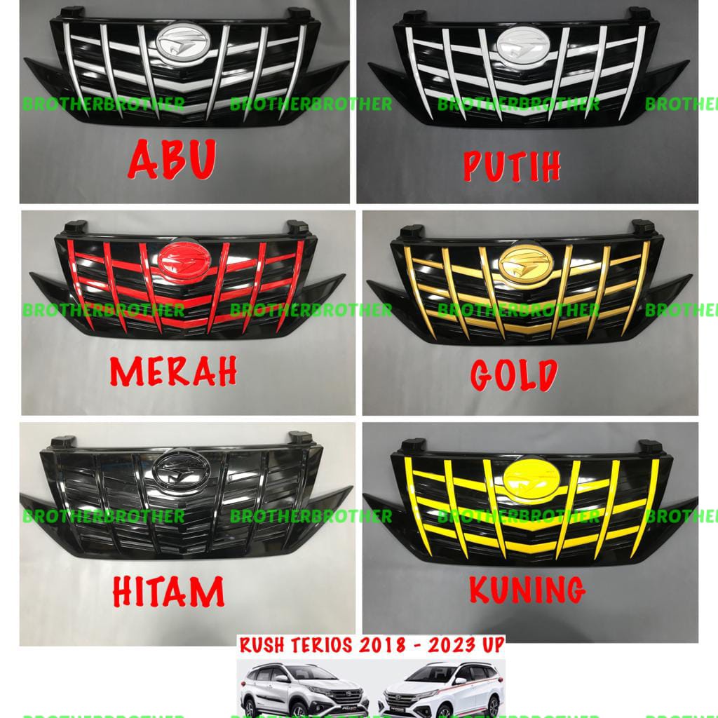 Jual Grill Bumper Depan All New Rush Terios 2018 2020 2022 2023 UP GR ...