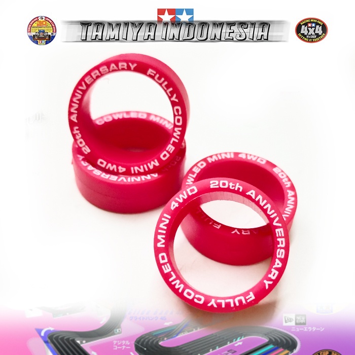 Jual REP TAMIYA BAN MEDIUM HARD LETTERING FULLY COWLED ( RED ) | Shopee ...