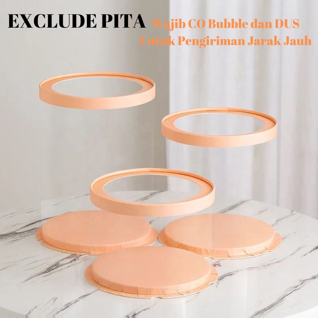 Jual KOTAK TRANSPARAN TABUNG CAKE BOX MIKA GIFT BOX MIKA ATAP ...