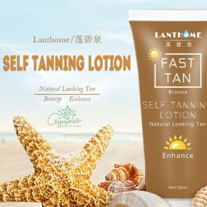 Jual Lanthome Self Tanning Lotion - Tanning cream 50ml | Shopee Indonesia
