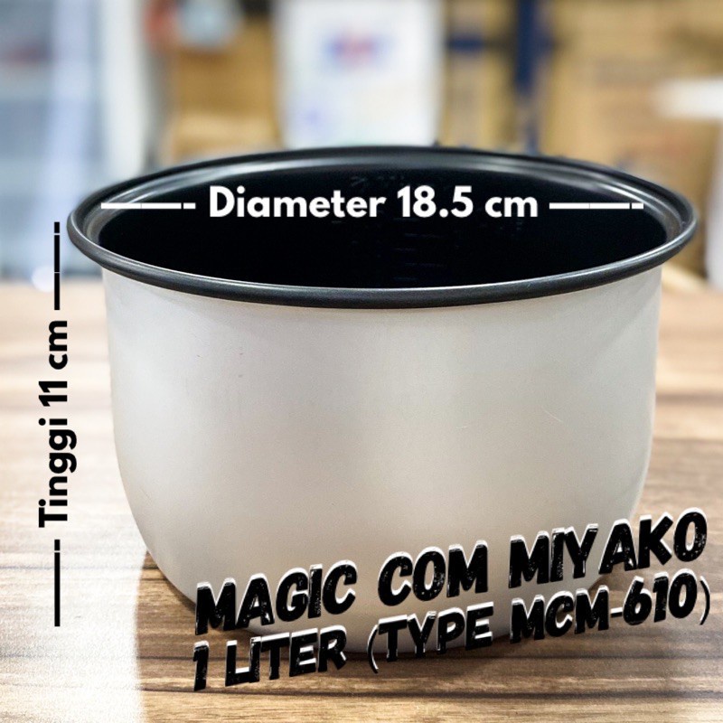 Jual Panci Rice Cooker / Magic Com Miyako 1 Liter | Shopee Indonesia