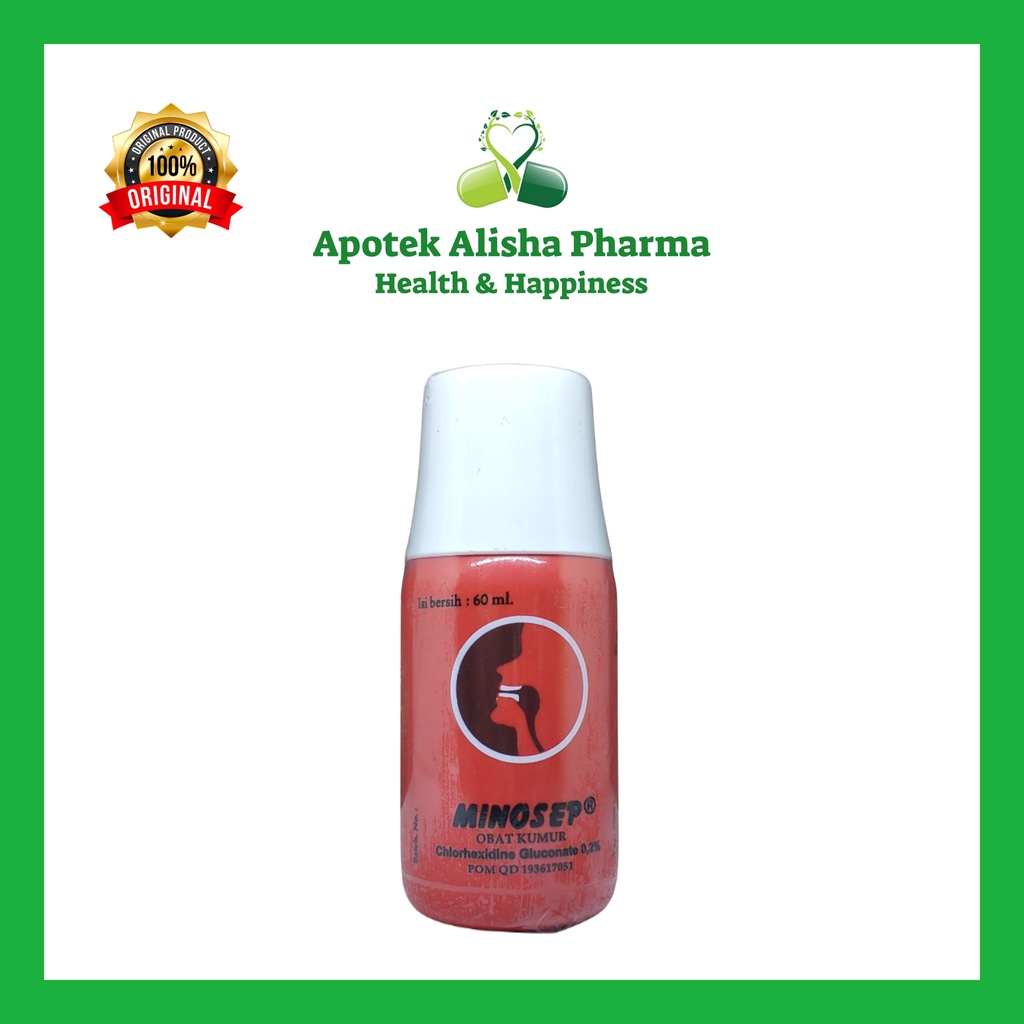 Jual Minosep Gargle 60/150ml - Minosep Obat Kumur Antiseptik Mulut ...