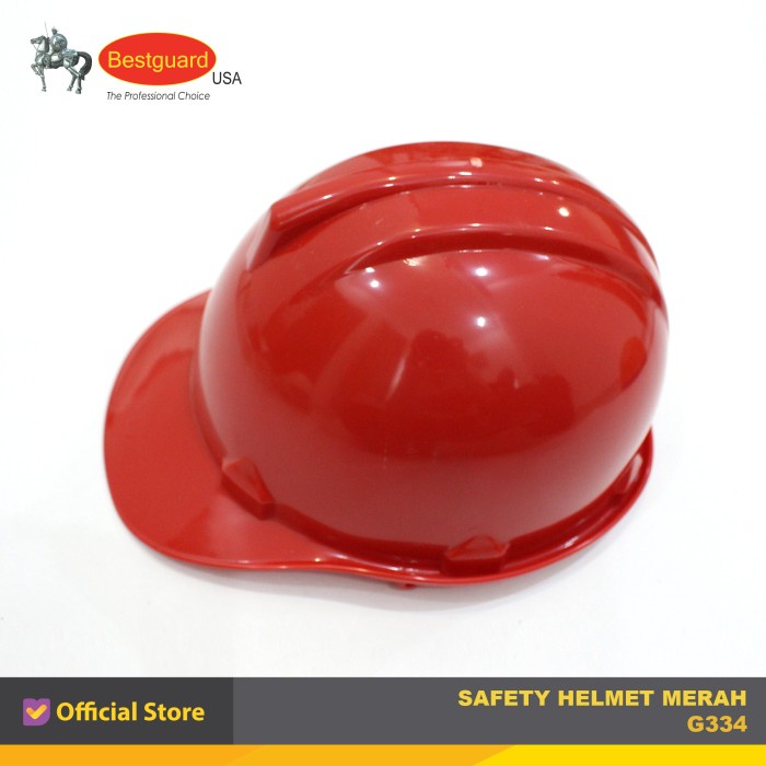 Jual Safety Helmet Helm Proyek Merah Bestguard | Shopee Indonesia