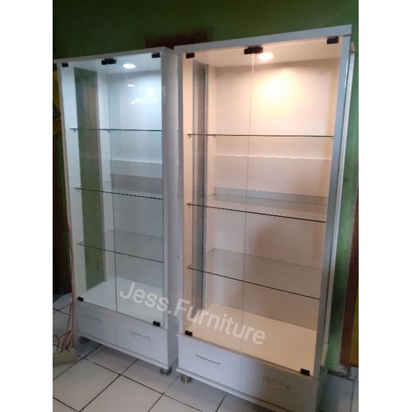 Jual Lemari Kaca 2Pintu , Lemari Kaca Tas , Pajangan Kaca 2Pintu ...