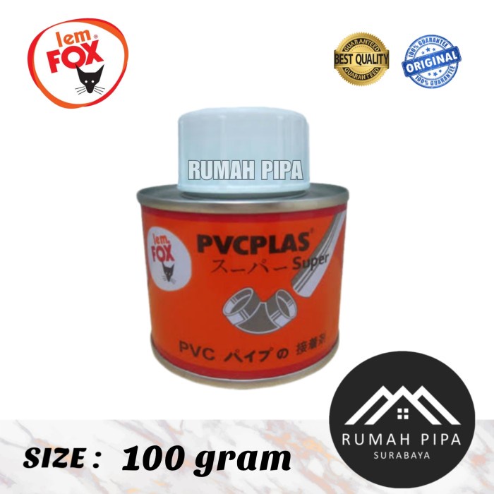 Jual Lem pipa pvc PVCPLAS - 100 GRAM ( KALENG ) | Shopee Indonesia
