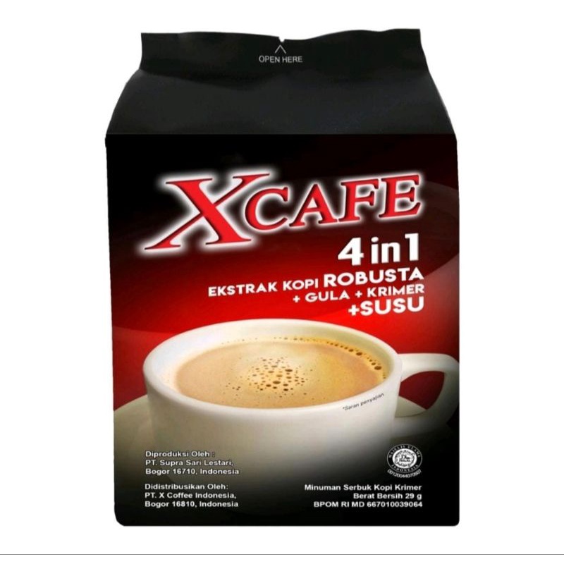Jual KOPI INSTANT XCAFE 4in1 - 1 PACK / KOPI INSTANT PREMIUM | Shopee ...