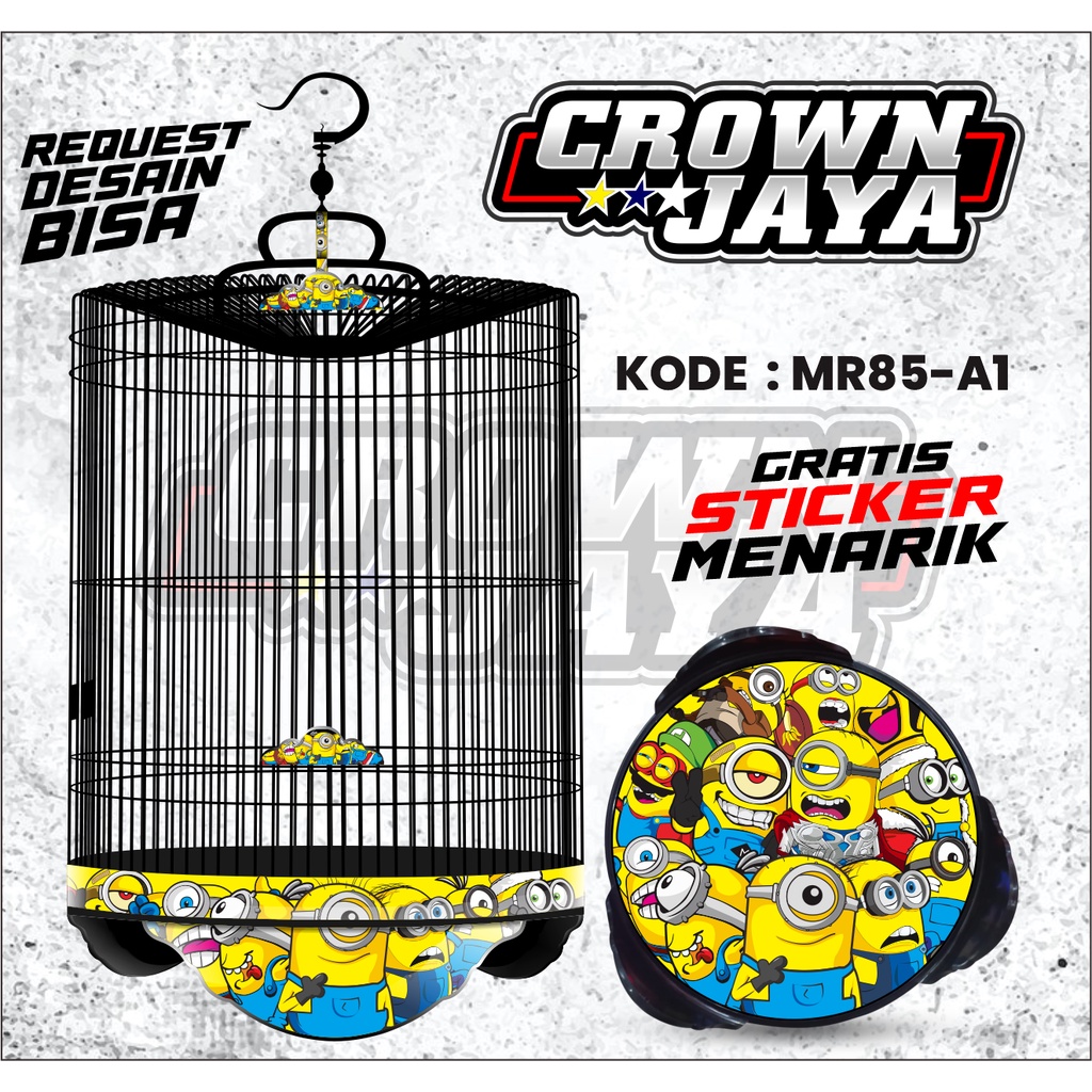 Jual Stiker Tebok murai NO 1 NO 2 NO 3 Custom Desain - Decal Sangkar ...