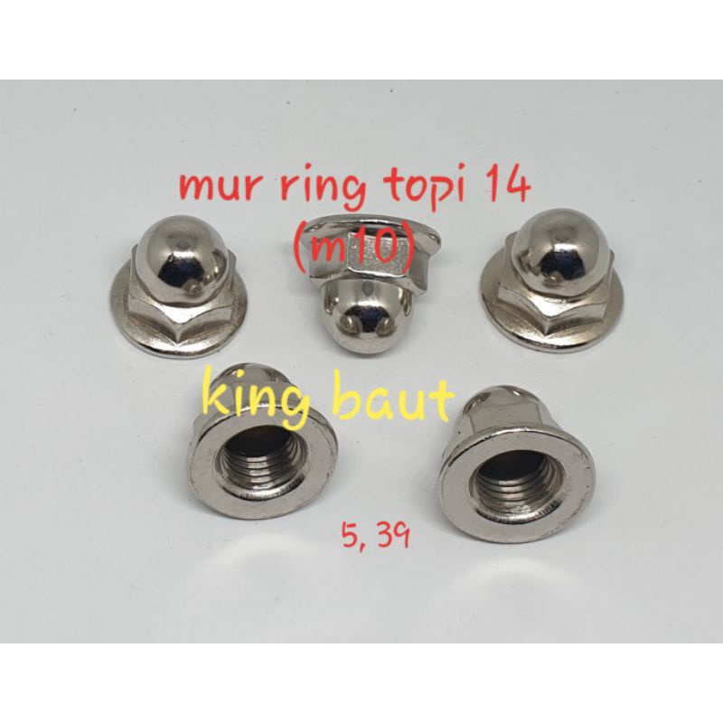 Jual mur ring topi 14 (10 mm) | Shopee Indonesia