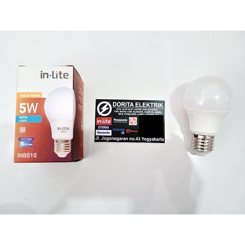 Jual in-Lite Lampu 5 Watt Bohlam LED Value INB 010 5w inlite | Shopee ...