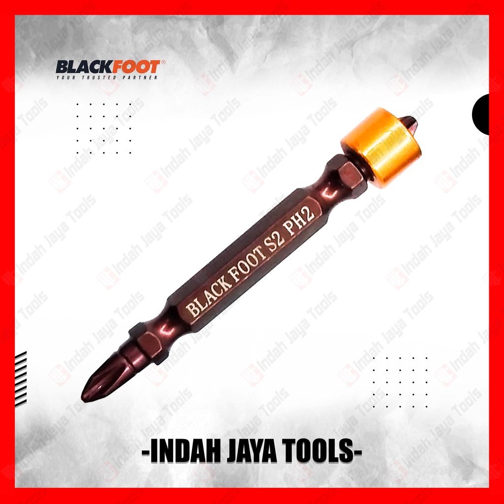 Jual BLACKFOOT Screwdrivet Bit Magnet PH2 x 65 mm PLUS Mata Obeng Angin ...