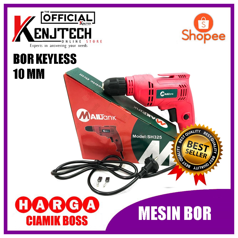 Jual MESIN BOR MURAH KEYLESS 10MM MESIN BOR LISTRIK BOR BESI 10MM ...