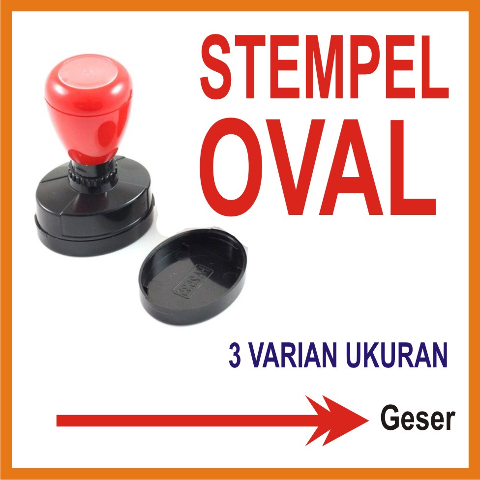 Jual STEMPEL OVAL FLASH OTOMATIS | Shopee Indonesia