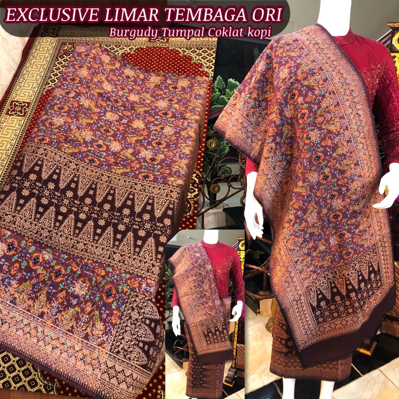 Jual EXCLUSIVE Songket Limar Antik Ori Tembaga /Ragam Warna Songket ...