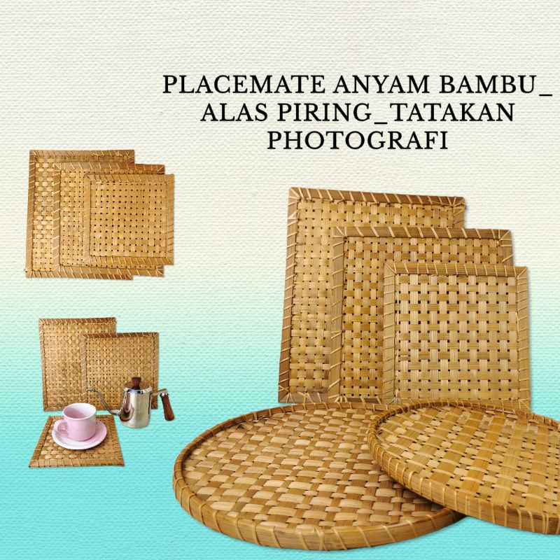 Jual Placemate Bambu / Alas Piring Gelas / Tatakan Photography | Shopee ...