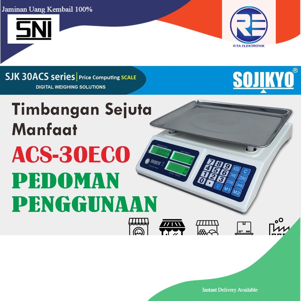 Jual TIMBANGAN DIGITAL SOJIKYO 30KG EGO | Shopee Indonesia