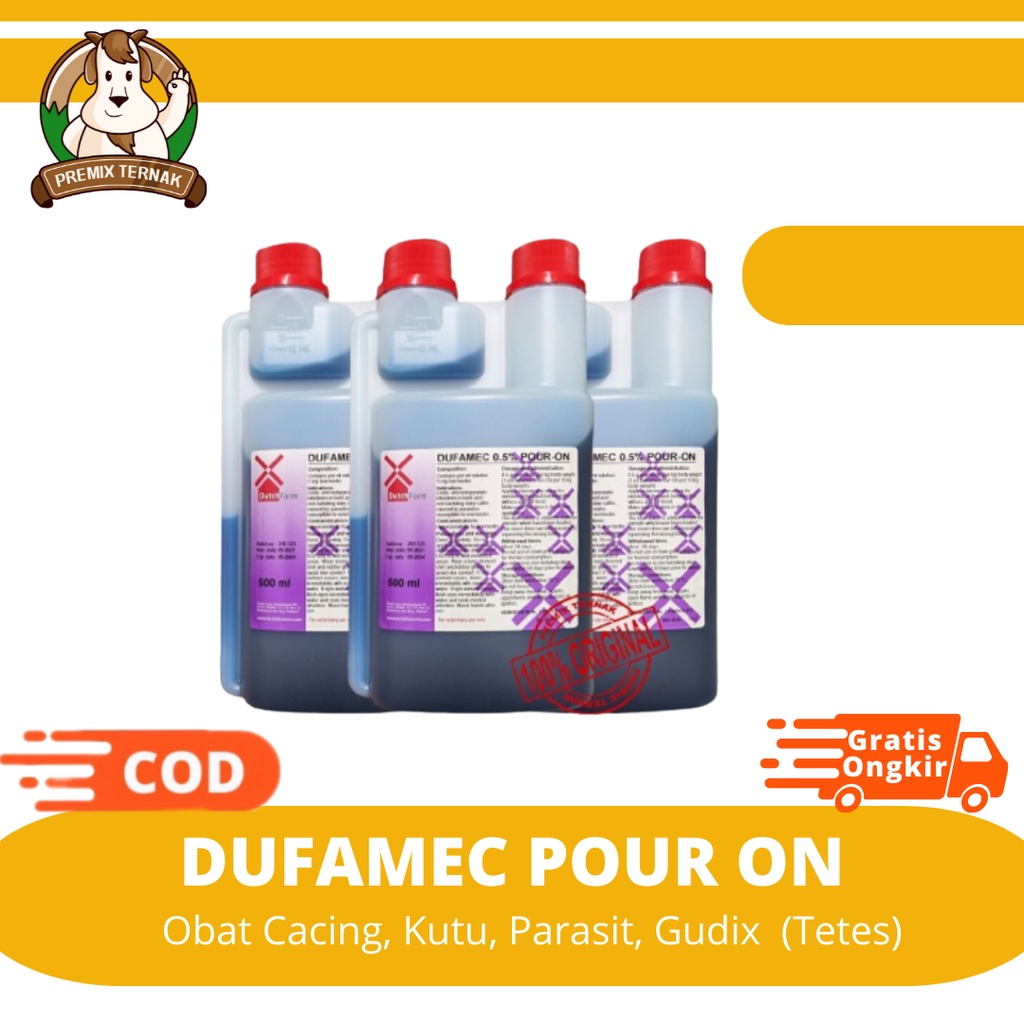 Jual DUFAMEC POUR ON (10 ml) - Obat Cacing Sapi Tetes - Obat Kutu Sapi ...