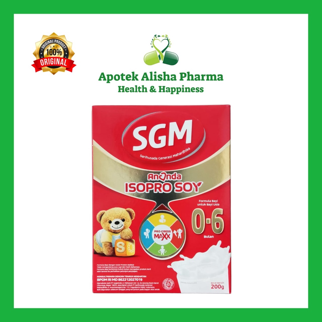 Jual SGM Ananda Isopro Soy Tahap 1/2 200/360gr/Susu Formula Protein ...