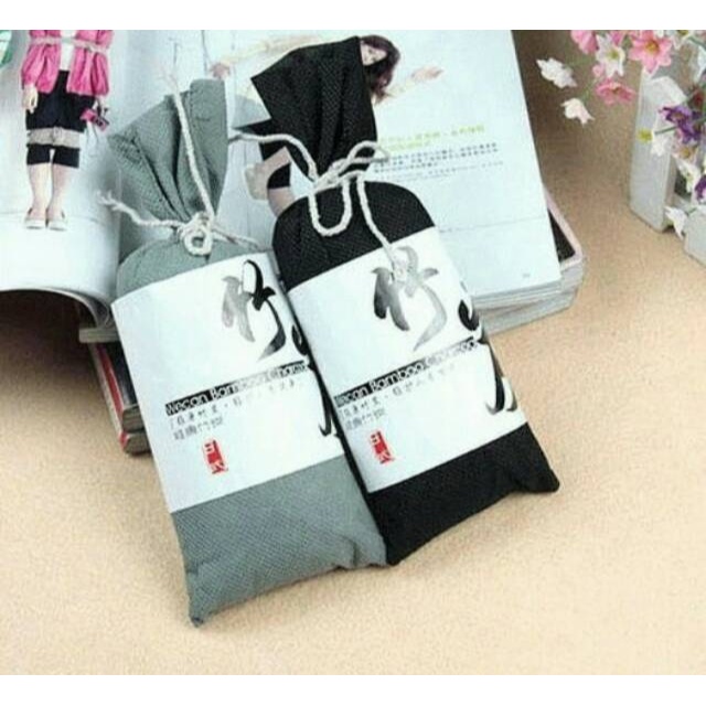 Jual Kantong arang bambu karbon aktif penghilang bau bamboo charcoal ...