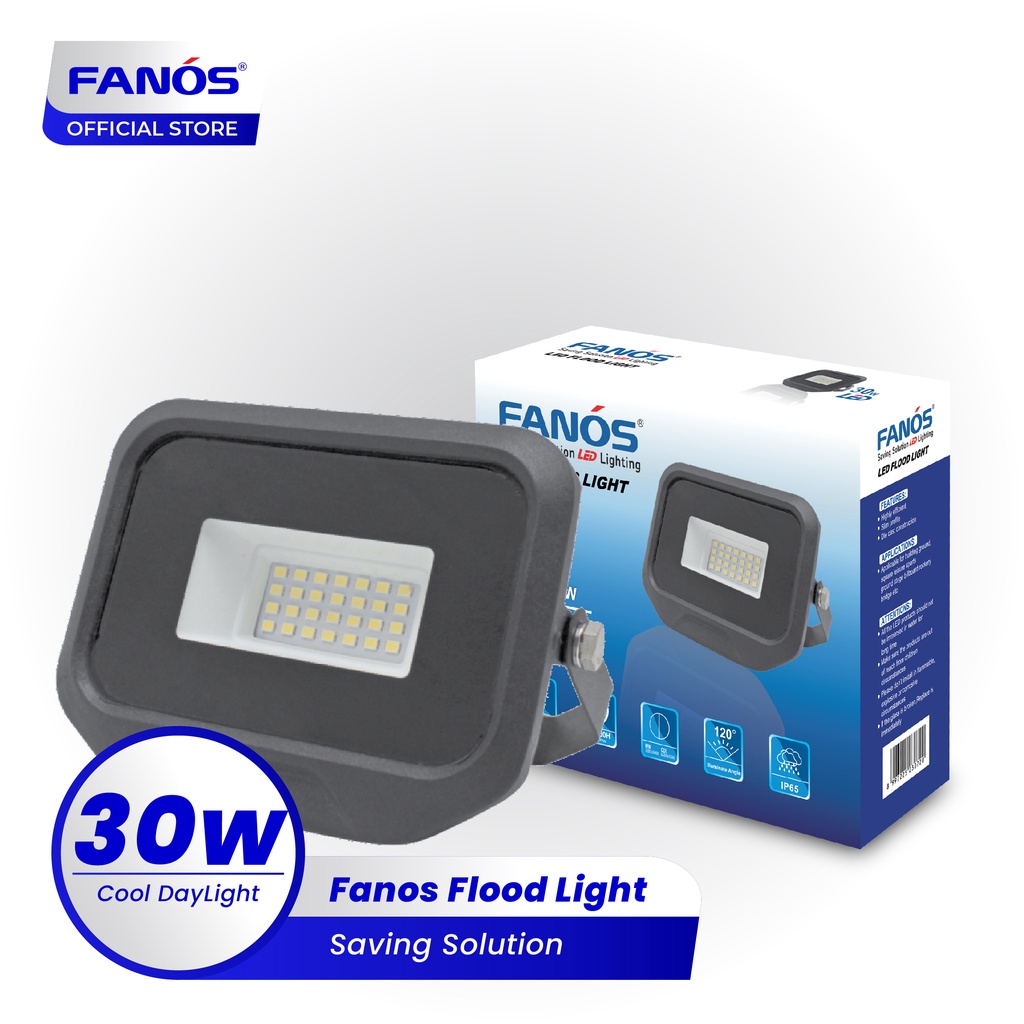 Jual FANOS Flood Light Lampu Sorot/Tembak LED 30 W - Cool DayLight | Shopee Indonesia