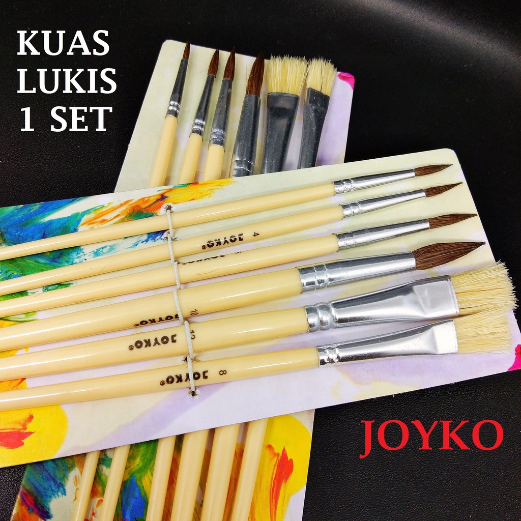 Jual Kuas Lukis Joyko 1 Set Murah | Shopee Indonesia