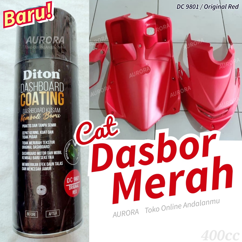 Jual DITON DASHBOARD COATING Original Red 9801 Cat Merah Untuk Dasbor ...