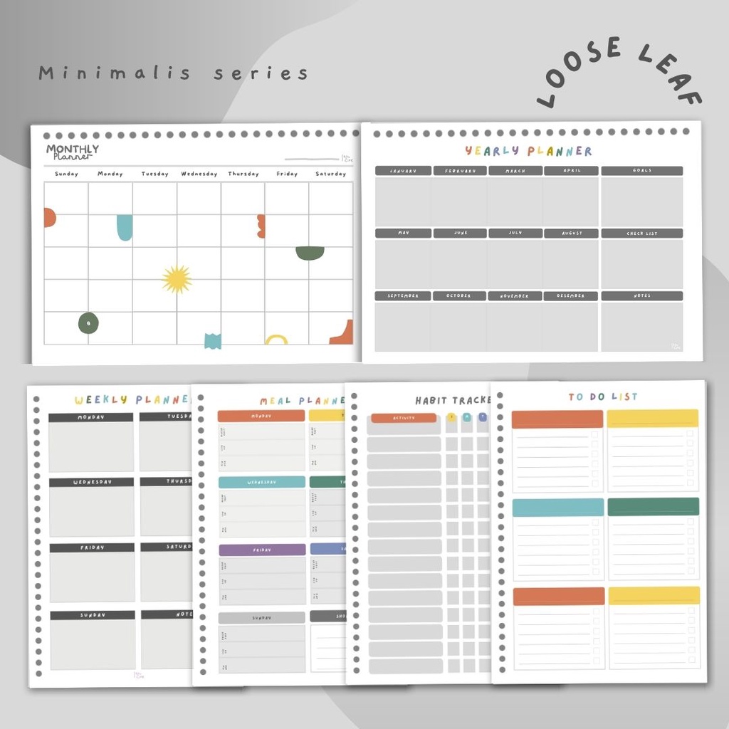 Jual Loose Leaf / Isi Binder Solucine - 12 Lembar - A5 / B5 - Minimalis ...