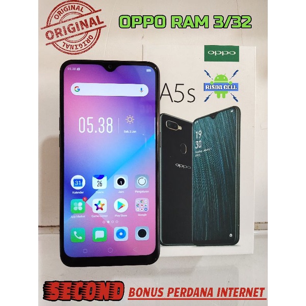 Jual OPPO A5s 4G LTE RAM 3/32GB _(Hp Second) | Shopee Indonesia