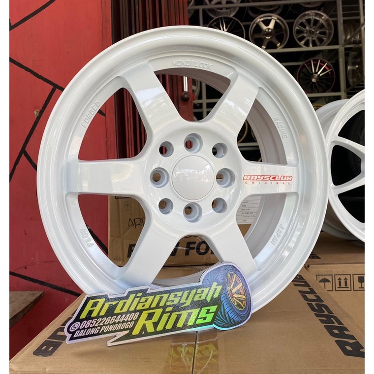 Jual Flow Forming White Velg TE37 R15 Putih | Shopee Indonesia