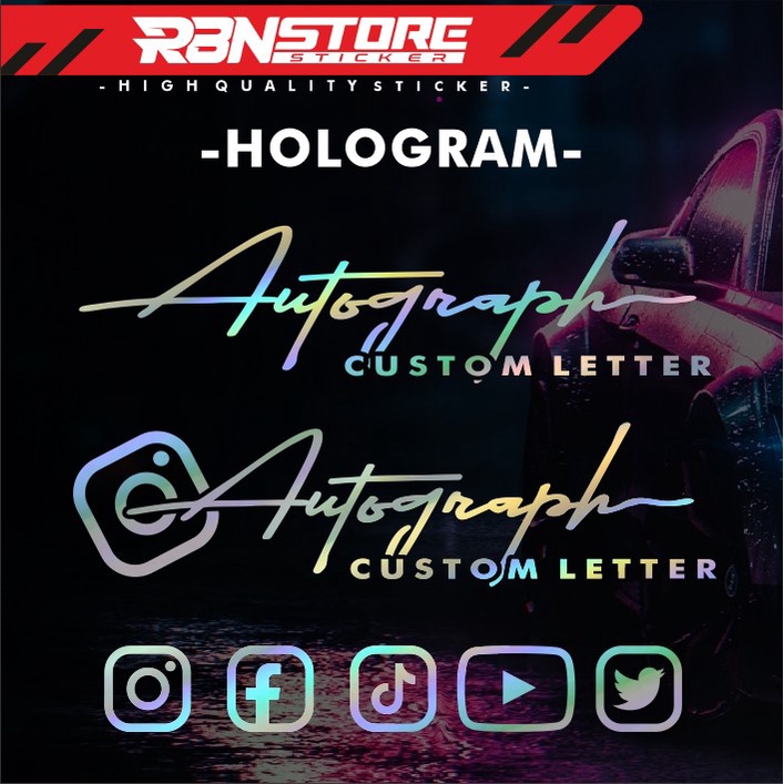Jual STIKER AUTOGRAPH TANDA TANGAN NAMA COSTUM UNTUK MOTOR DAN MOBIL ...