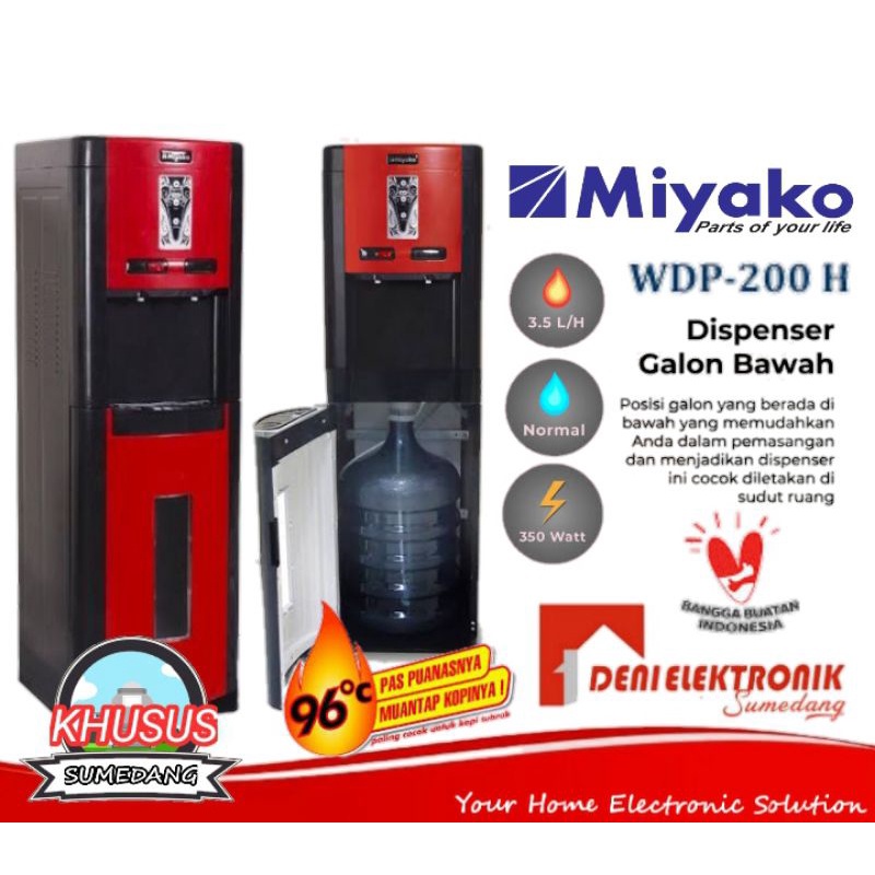 Jual Dispenser Galon Bawah Miyako (KHUSUS SUMEDANG) | Shopee Indonesia