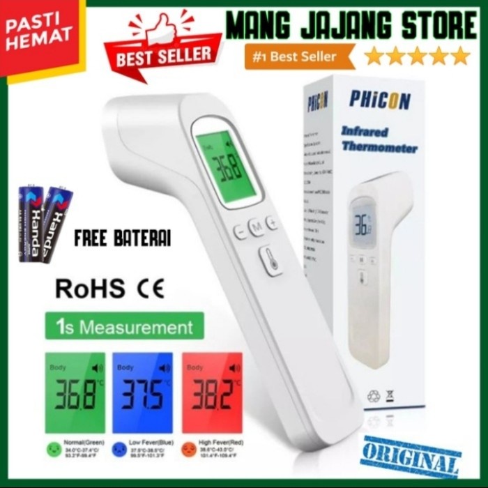 Jual Thermometer Digital Non Contact Termometer Pengukur Suhu Tubuh ...